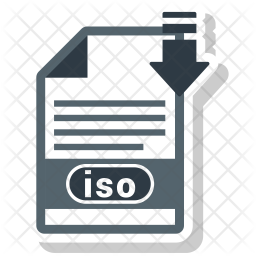 Iso file Icon - Download in Flat Style