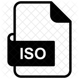 Iso File Icon - Download in Glyph Style