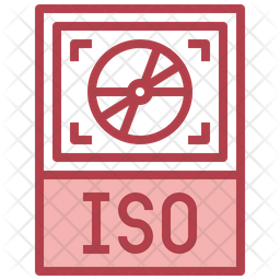 Iso File Icon - Download in Dualtone Style