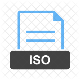 Iso file Icon - Download in Flat Style