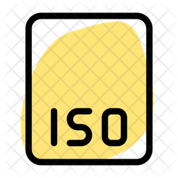 Iso File Icon - Download in Dualtone Style