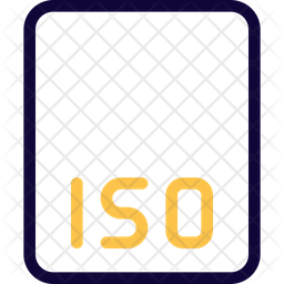 Iso File Icon - Download in Dualtone Style