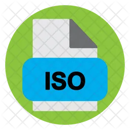 Iso File Icon - Download in Rounded Style