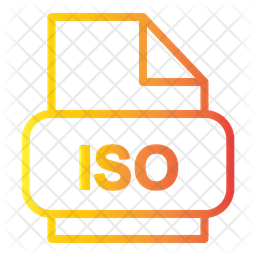 Iso File Icon - Download in Gradient Style