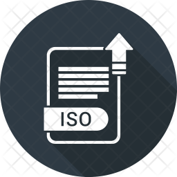 Iso file format Icon - Download in Glyph Style