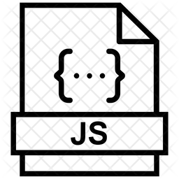 Javascript Icon - Download in Line Style