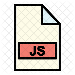 Js File Icon - Download in Colored Outline Style