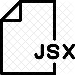 Jsx file Icon - Download in Line Style