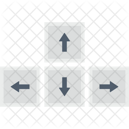 Keyboard Arrow Icon - Download in Flat Style