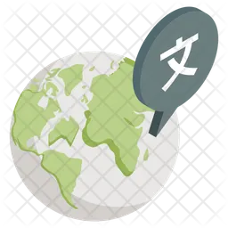 Language Translation Icon - Download in Flat Style