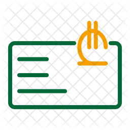 Lari Card Icon - Download in Line Style