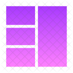 Layout Icon - Download in Gradient Style