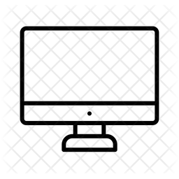 Lcd Icon - Download in Line Style