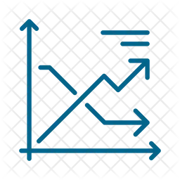 Line chart Icon - Download in Line Style