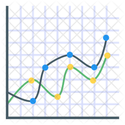 Line Graph Icon - Download in Flat Style