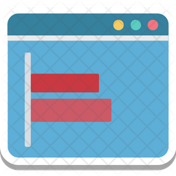 Line Spacing Icon - Download In Colored Outline Style