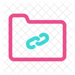 Link Folder Icon - Download in Dualtone Style