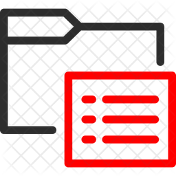 List Folder Icon - Download in Dualtone Style