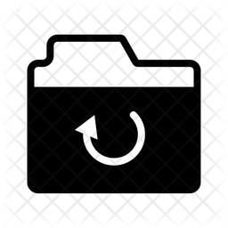 Loading Folder Icon - Download in Glyph Style