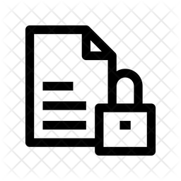 Lock file Icon - Download in Line Style