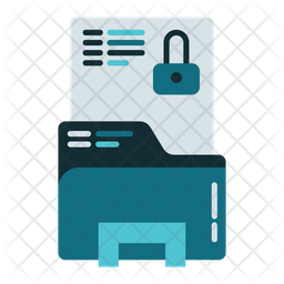 Lock Folder Icon - Download in Flat Style