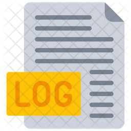 Log File Icon - Download in Flat Style