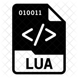 Lua file Icon - Download in Glyph Style