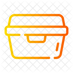 Lunch Box Icon - Download in Gradient Style