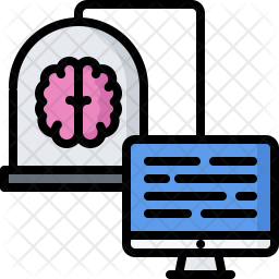 Machine learning Icon - Download in Colored Outline Style