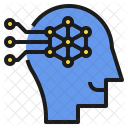 Machine Learning Icon - Download in Colored Outline Style