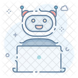 Machine learning Icon - Download in Colored Outline Style