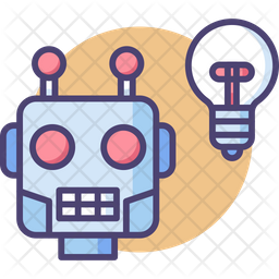 Machine Learning Icon - Download in Colored Outline Style