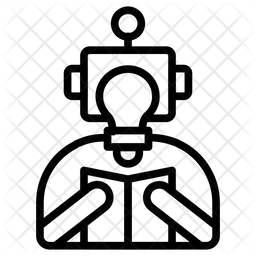 Machine Learning Icon - Download in Line Style