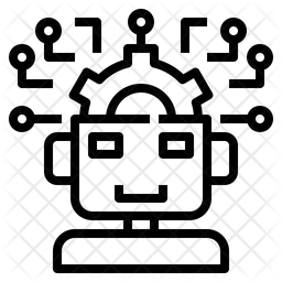 Machine Learning Icon - Download in Line Style
