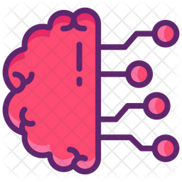 Machine Learning Icon - Download in Colored Outline Style
