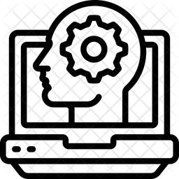 Machine Learning Icon - Download in Line Style