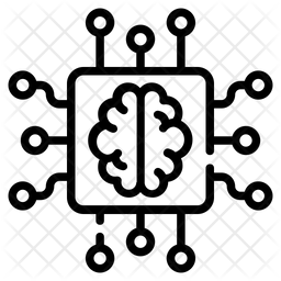 Machine Learning Icon - Download in Line Style