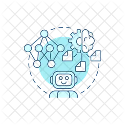 Machine learning Icon - Download in Rounded Style