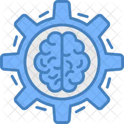 Machine Learning Icon - Download in Colored Outline Style