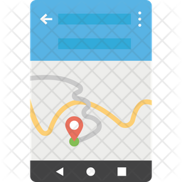 Map App Icon - Download in Flat Style