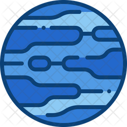 Mars Icon - Download in Colored Outline Style