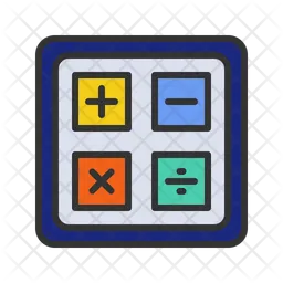Math Symbols Icon - Download In Colored Outline Style