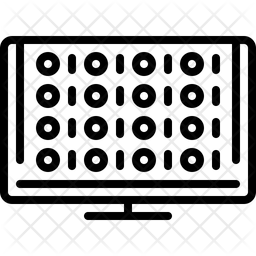 Matrix Icon - Download in Line Style