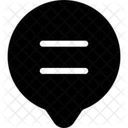 Message Bubble Icon - Download in Glyph Style