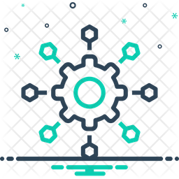 Microservices Icon - Download in Line Style