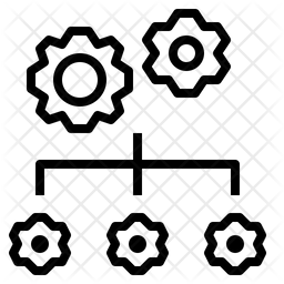 Microservices Icon - Download in Line Style