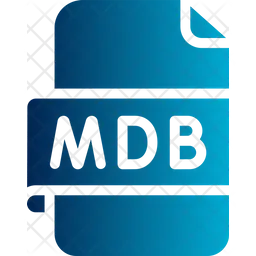 Microsoft Access Database Icon - Download in Gradient Style