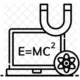 Modern Physics Icon - Download in Line Style