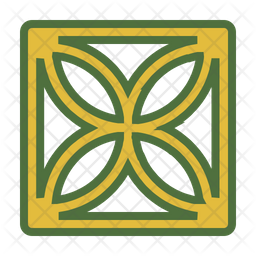 Motif Icon - Download in Colored Outline Style