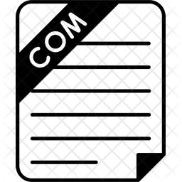 Ms-dos command file Icon - Download in Glyph Style